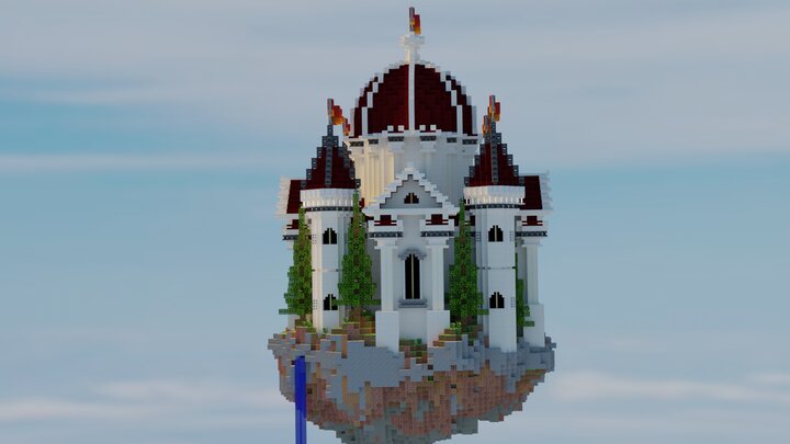 Small Sky Castle Server Spawn Minecraft Map