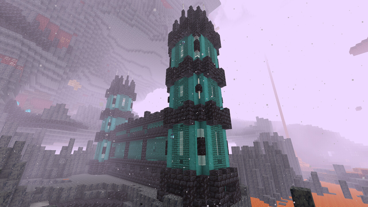 Nether Minecraft Wall Tutorial!! Minecraft Map