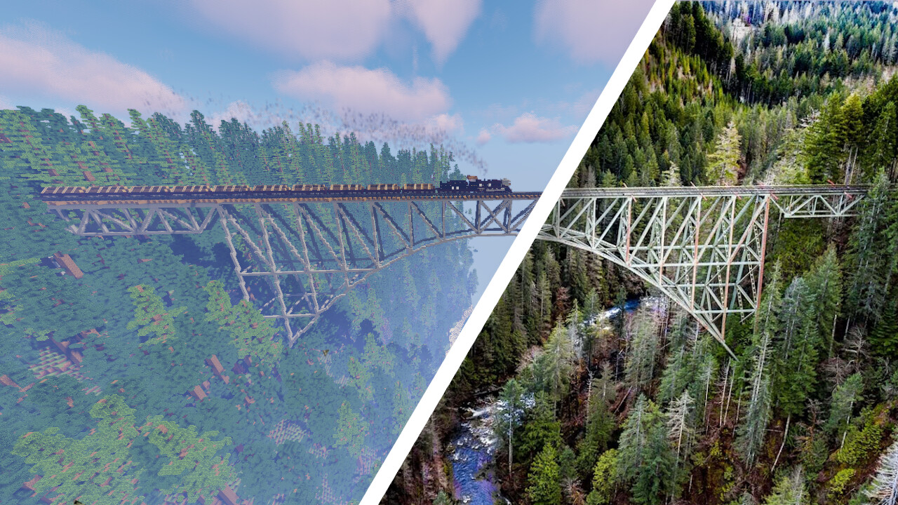 Vance Creek Steel Bridge Minecraft Map