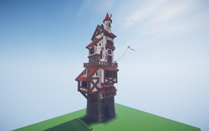 Cloudwatcher - Fantasy Tower Minecraft Map