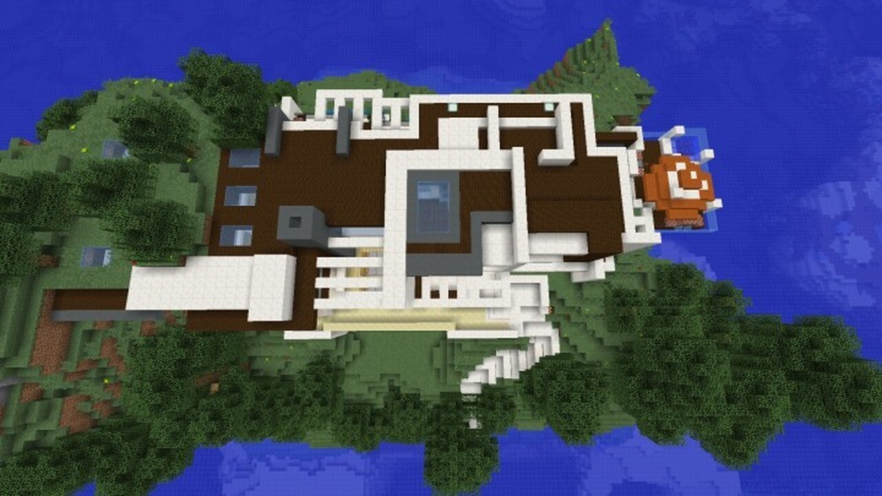 Modern Redstone Smart House Minecraft Map