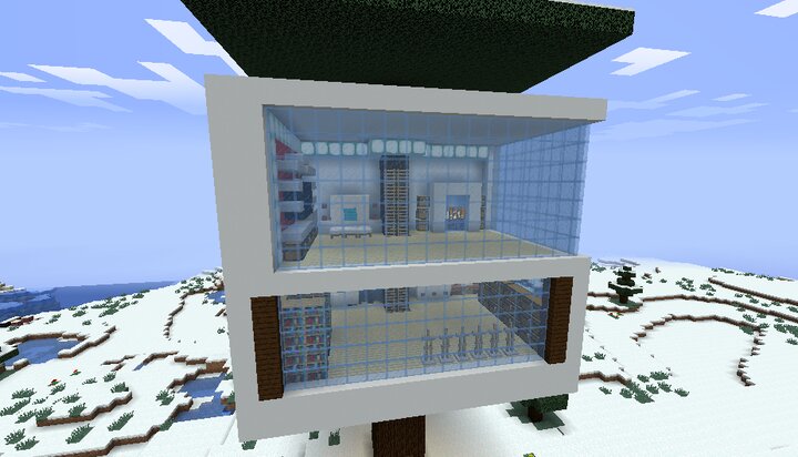 modern treehouse 1 Minecraft Map