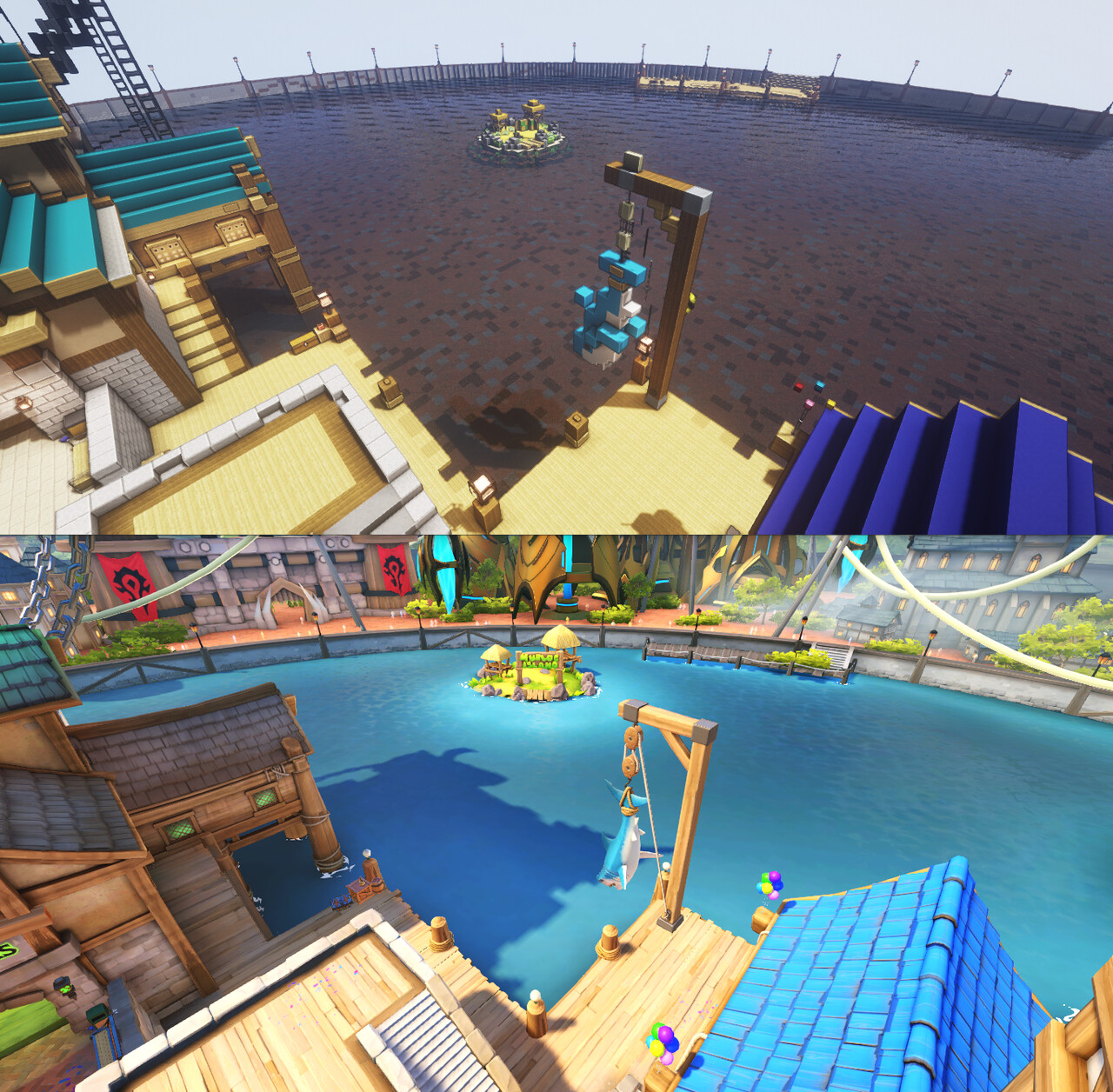 OVERWATCH BLIZZARD WORLD MAP Minecraft Map
