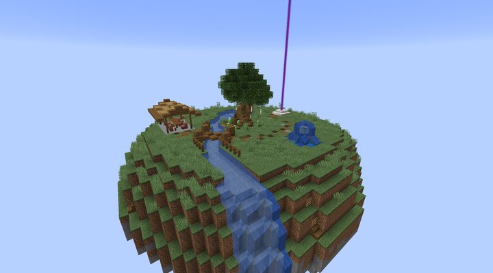 simple skyblock spawn Minecraft Map