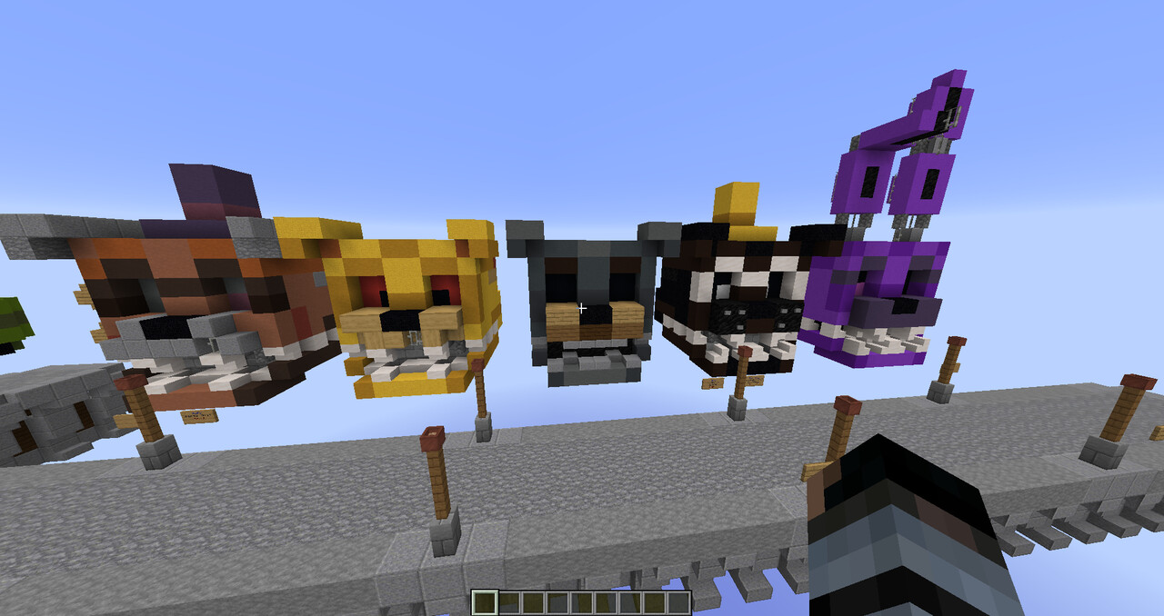FNAF Heads Display Minecraft Map