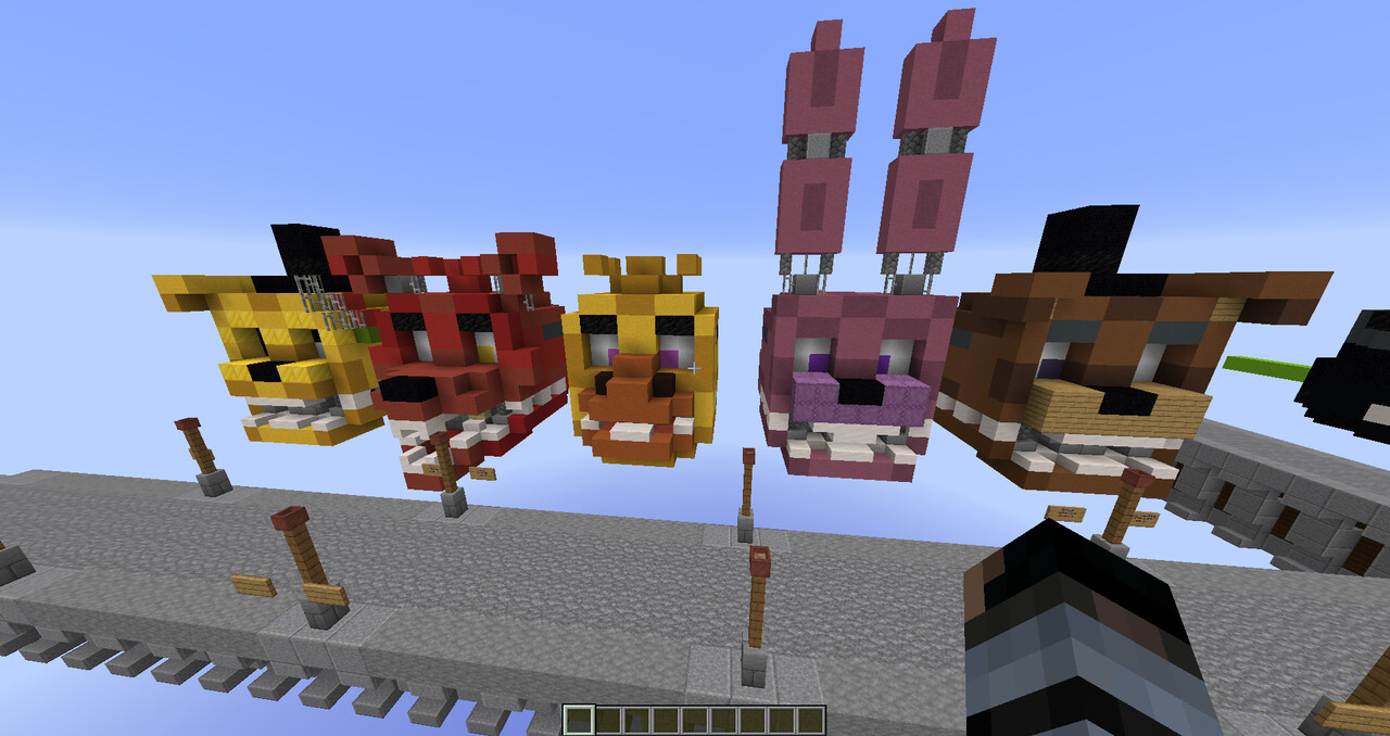 FNAF Heads Display Minecraft Map