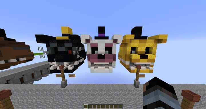 FNAF Heads Display Minecraft Map