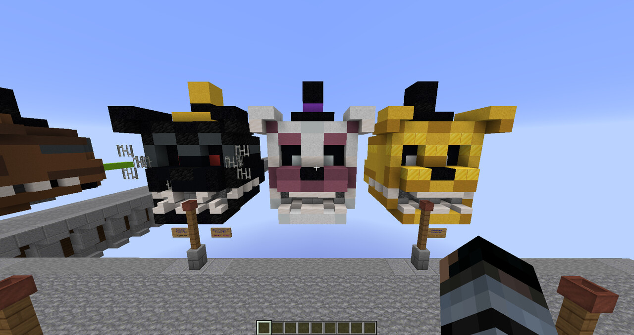 FNAF Heads Display Minecraft Map