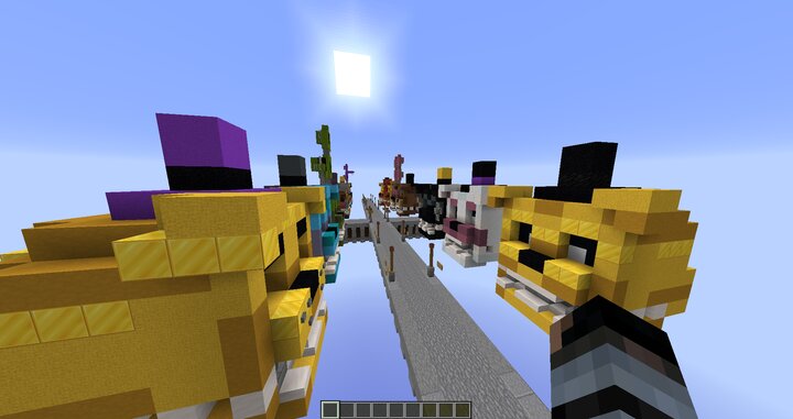 FNAF Heads Display Minecraft Map