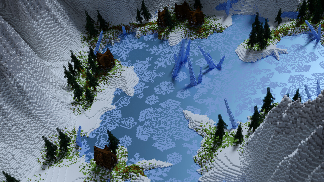 frozen lakes Minecraft Map