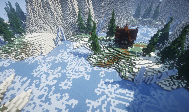 frozen lakes Minecraft Map