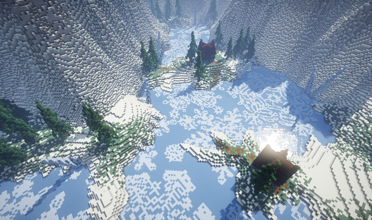 frozen lakes Minecraft Map