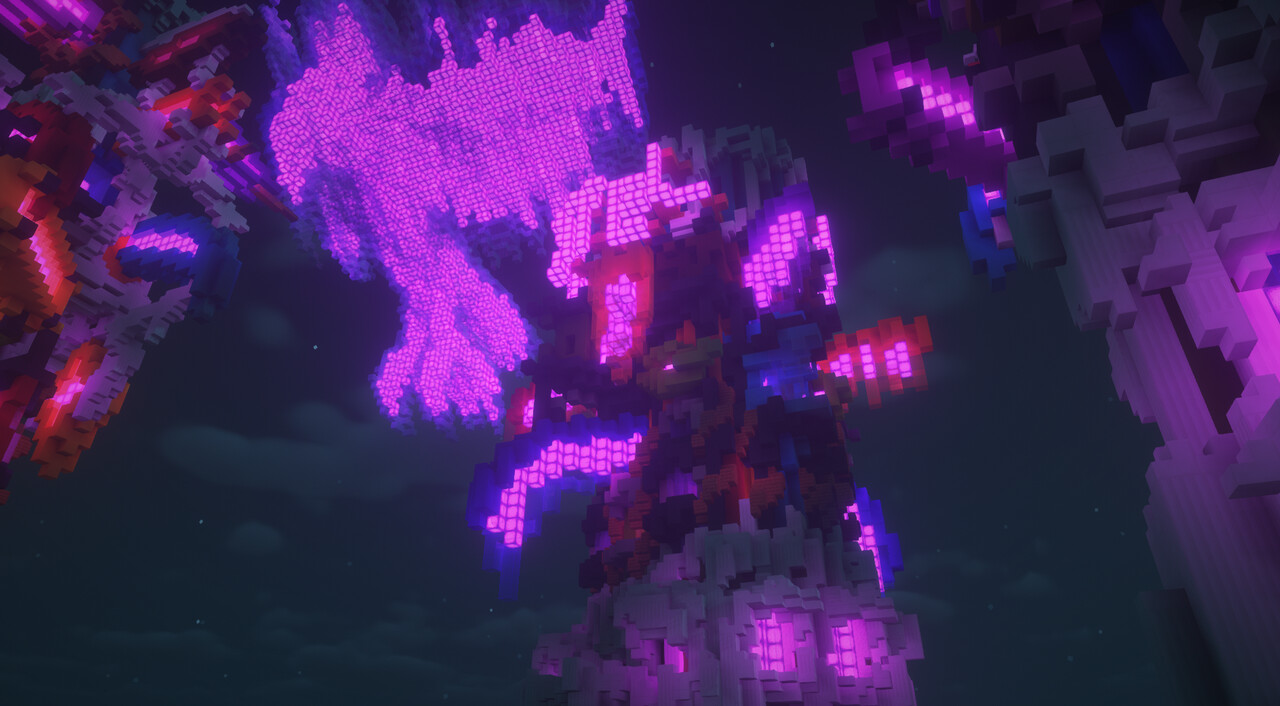 Cyberpunk City of Cybernetic Colour - An 'FBC' Contest Entry Minecraft Map