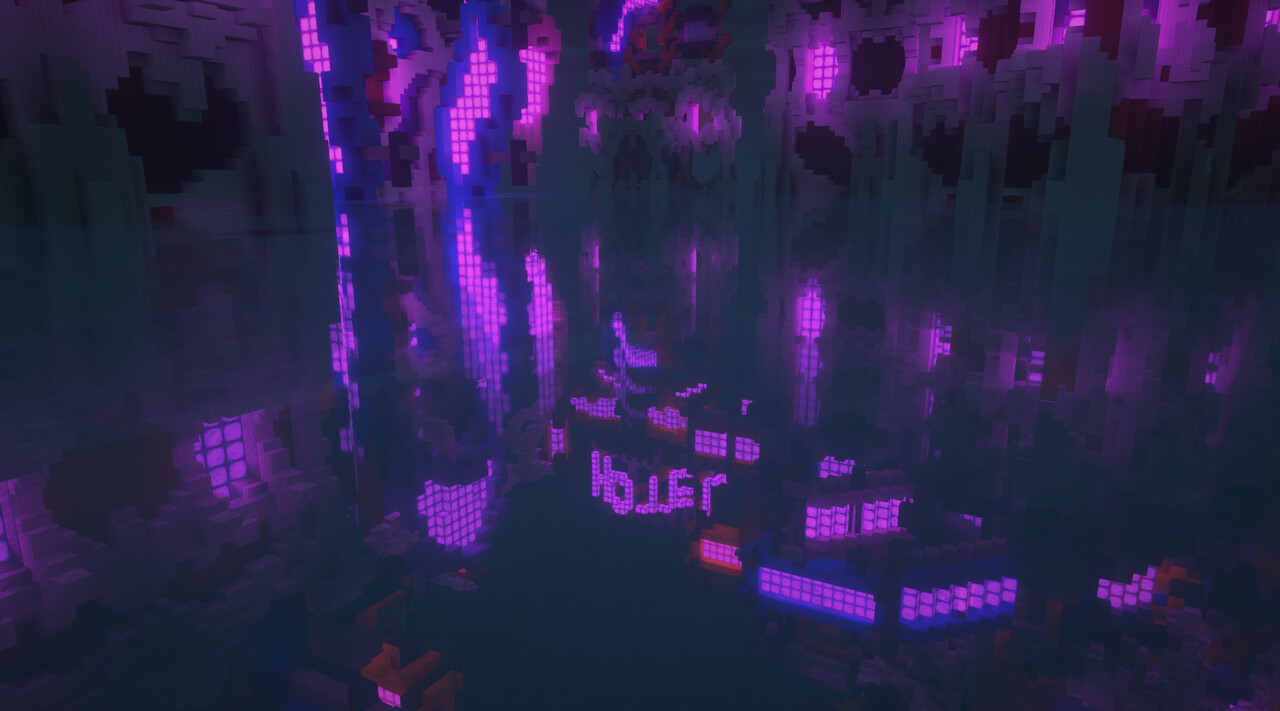 Cyberpunk City of Cybernetic Colour - An 'FBC' Contest Entry Minecraft Map