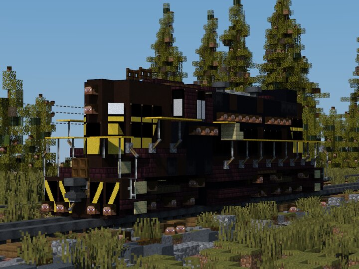 EMD GP-7 locomotive "Alaska Railroad" Minecraft Map