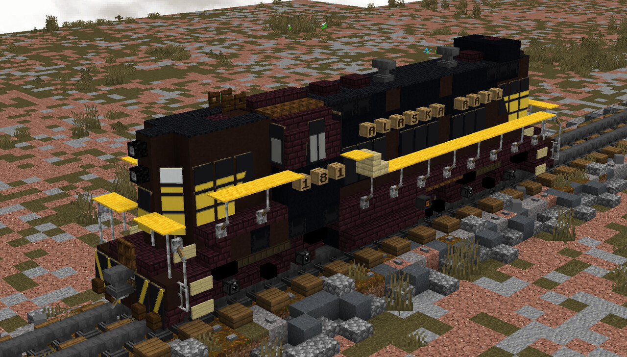 EMD GP-7 locomotive "Alaska Railroad" Minecraft Map