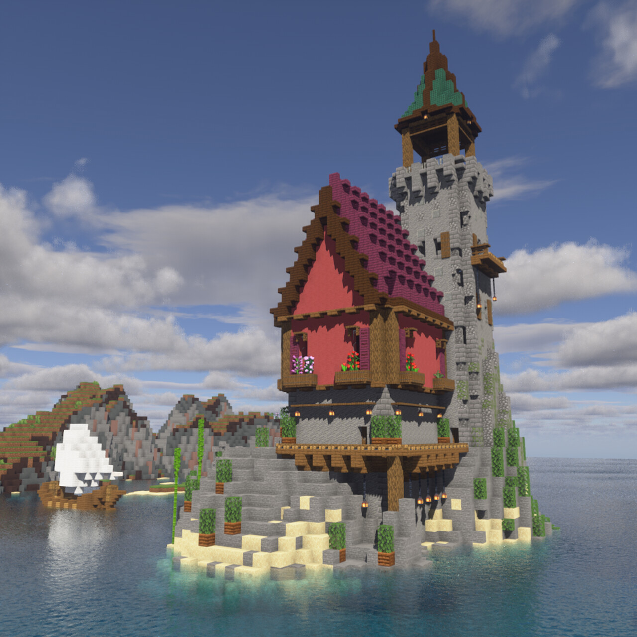 Medieval Lighthouse Minecraft Map