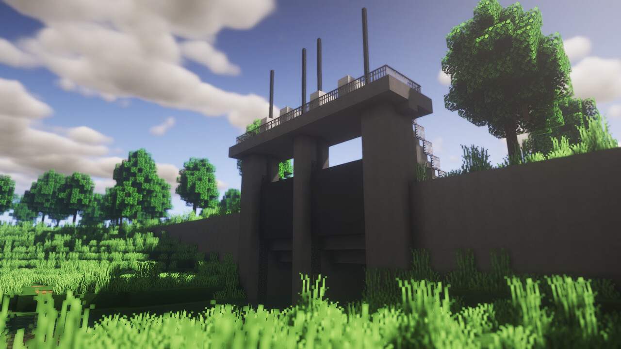sluice gate area Minecraft Map