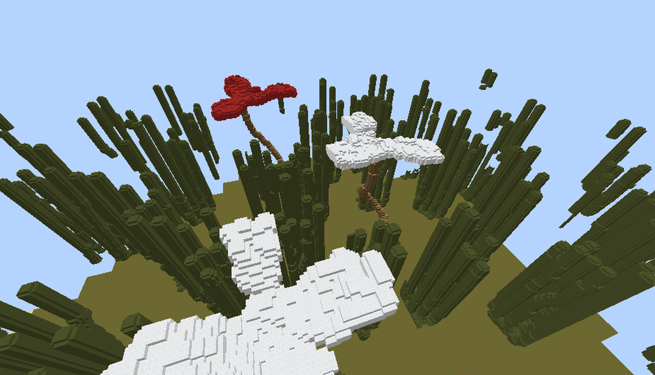 Mega grass and flowers Minecraft Map