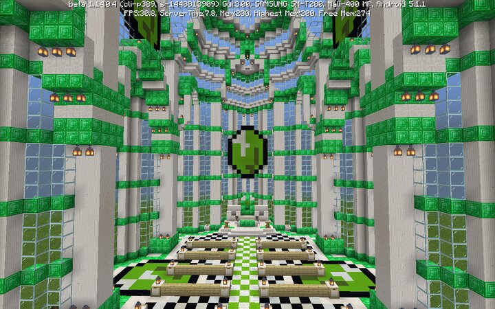 The Emerald Temple Minecraft Map