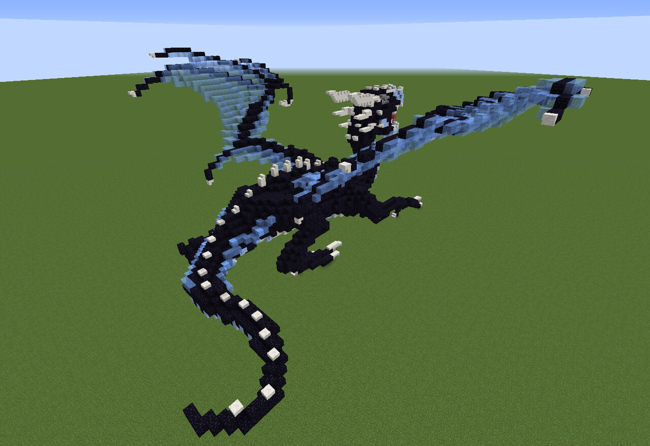 New - Blue and Obsidian Dragon Minecraft Map