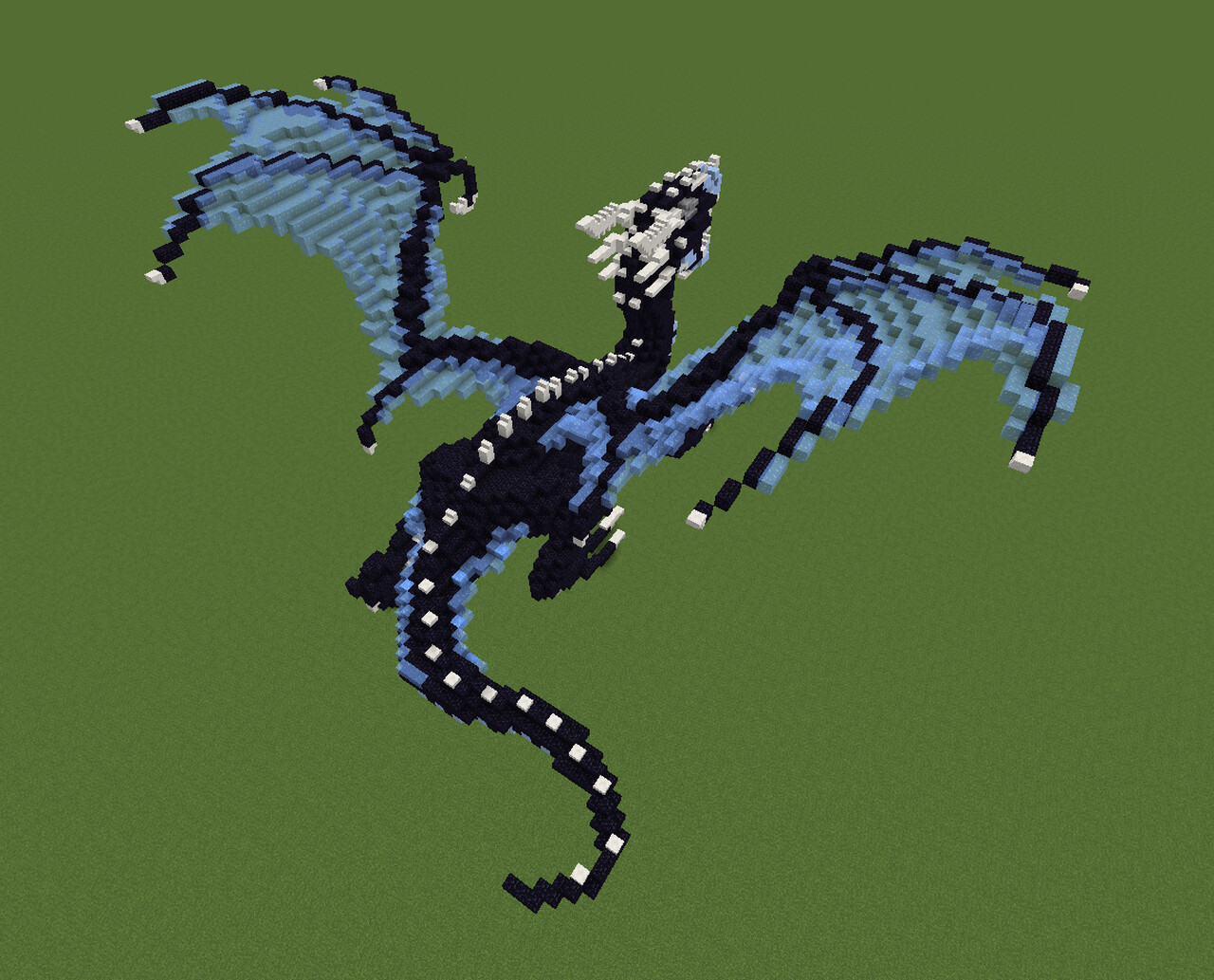 New - Blue and Obsidian Dragon Minecraft Map