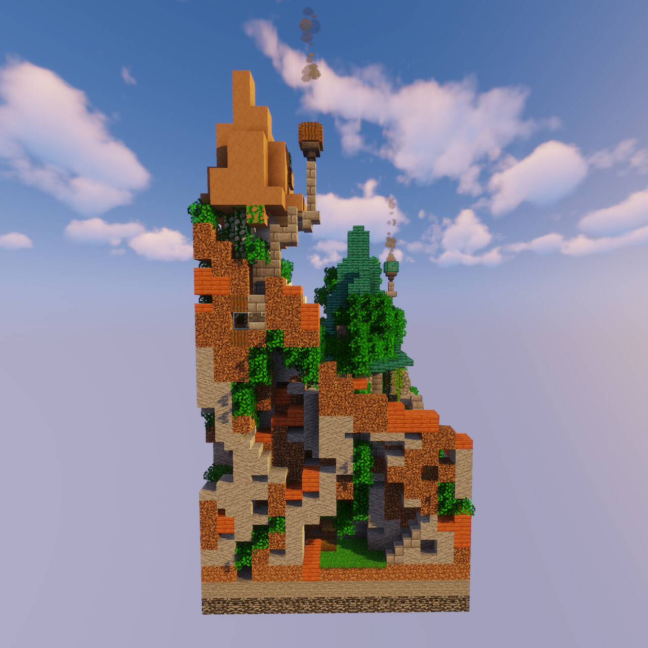 Pixie houses | One chunk build challenge Minecraft Map