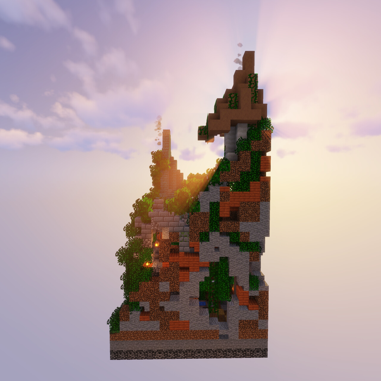 Pixie houses | One chunk build challenge Minecraft Map