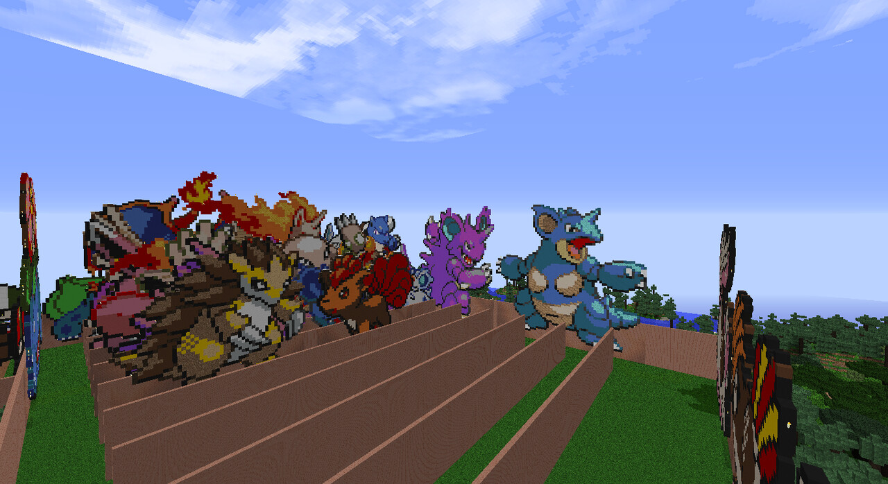 Pokemon Pixel Art Projects Minecraft Map