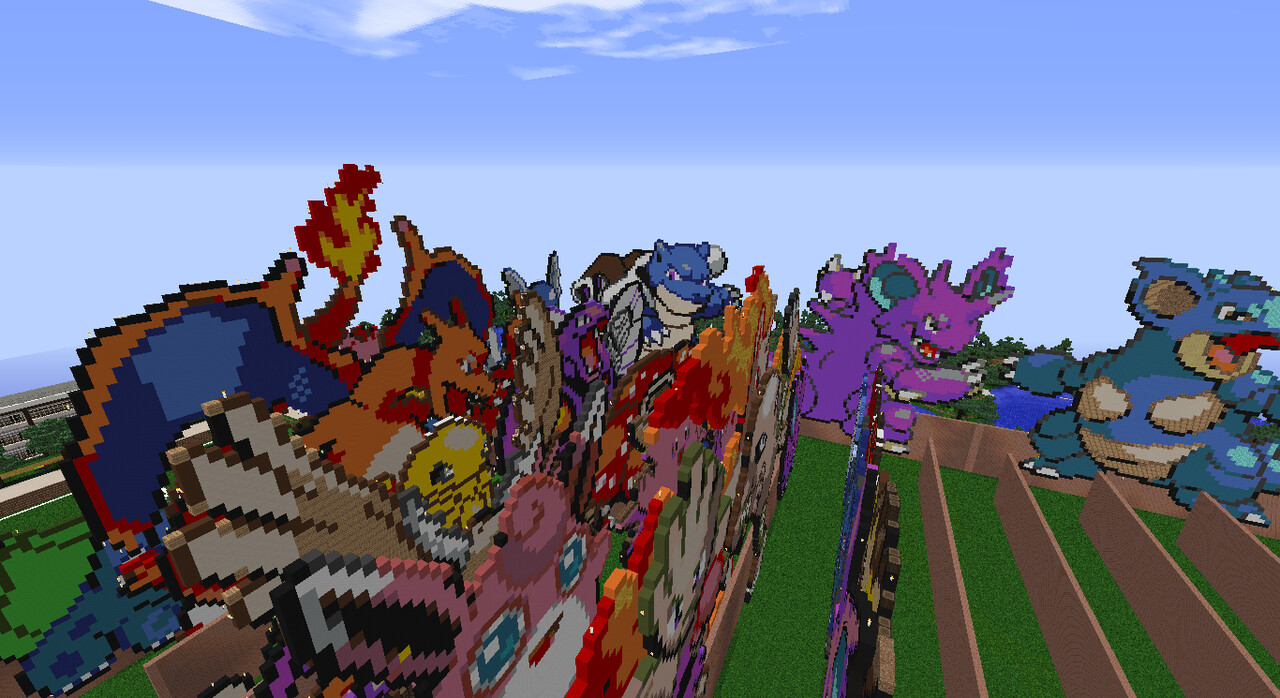 Pokemon Pixel Art Projects Minecraft Map