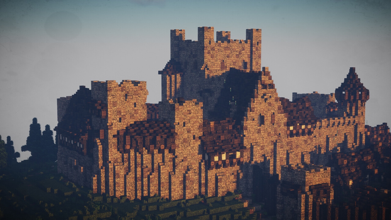 Medieval english-norman Castle Minecraft Map