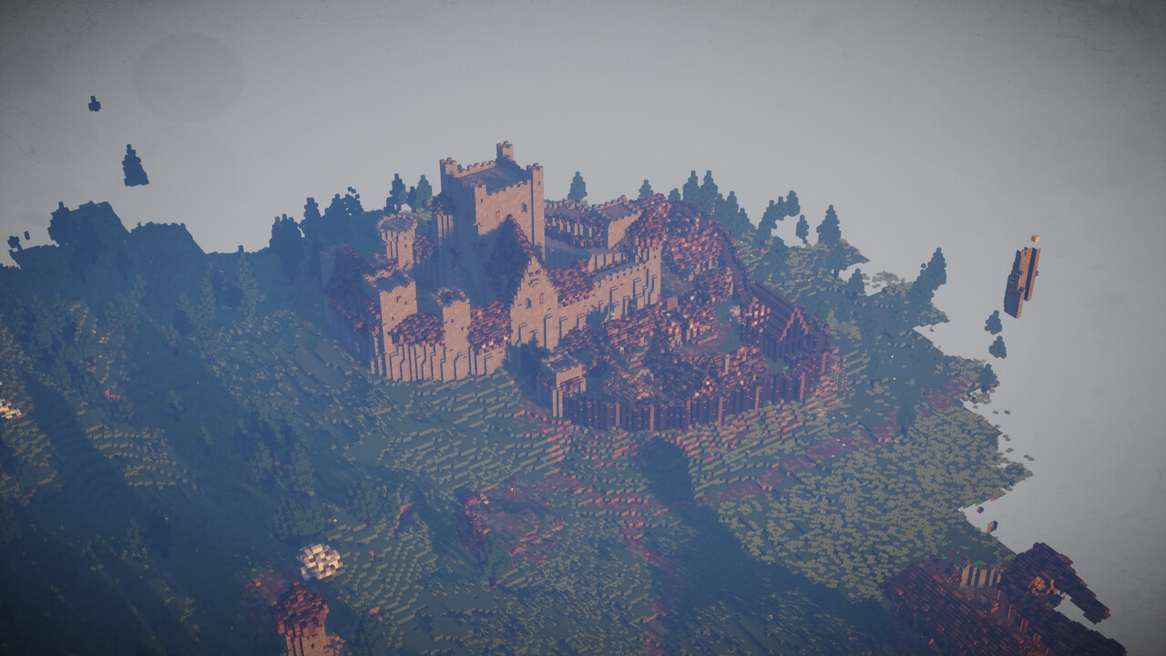 Medieval english-norman Castle Minecraft Map