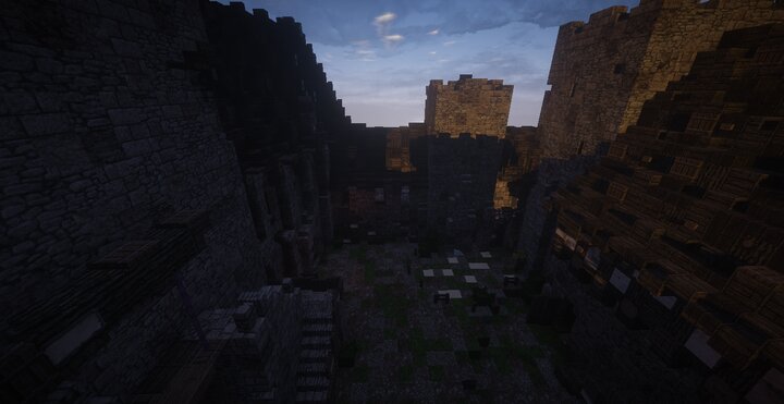 Medieval english-norman Castle Minecraft Map