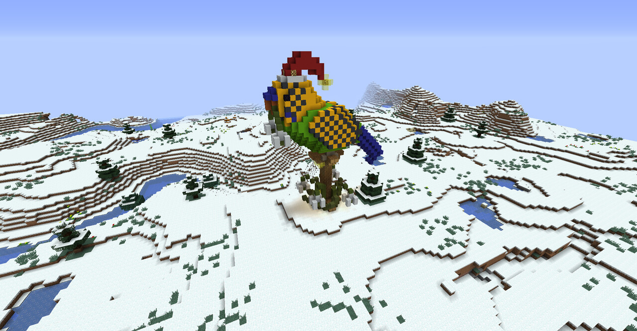 Budgie with Snowdrops Minecraft Map