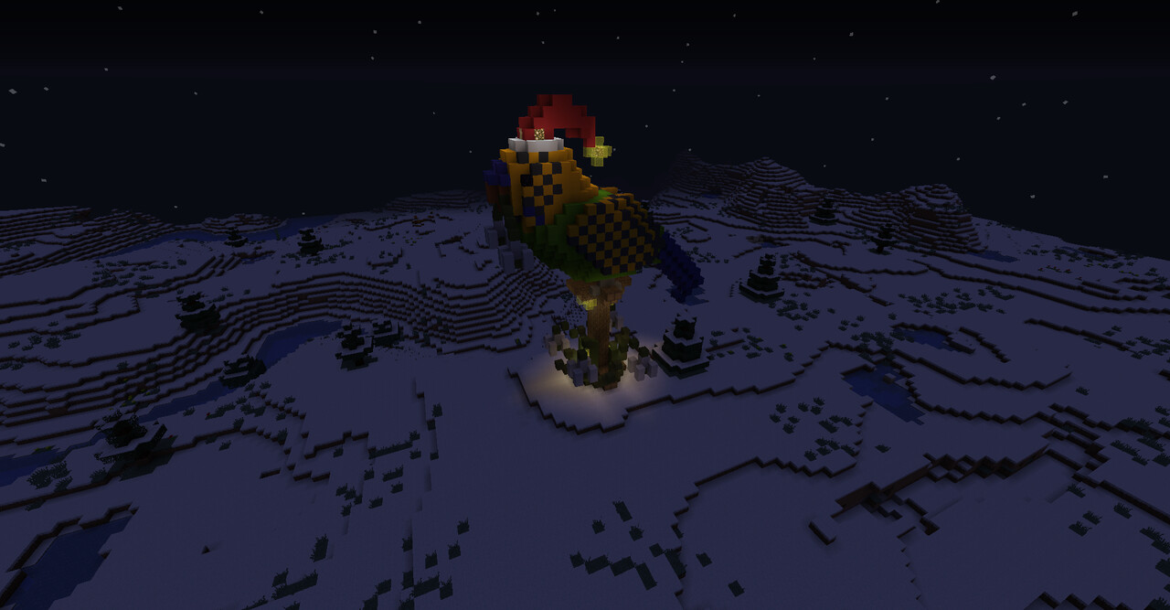 Budgie with Snowdrops Minecraft Map