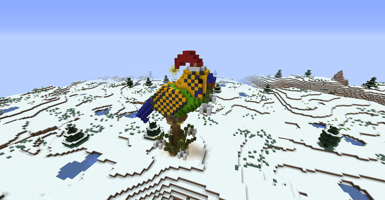 Budgie with Snowdrops Minecraft Map