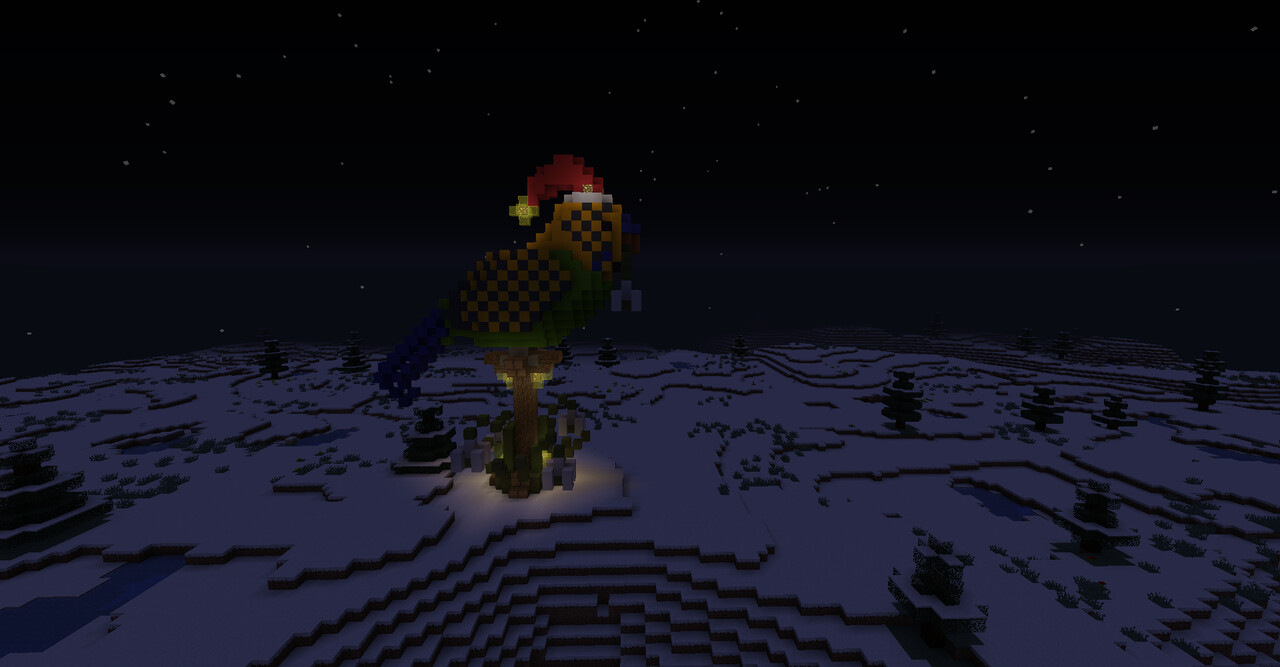 Budgie with Snowdrops Minecraft Map