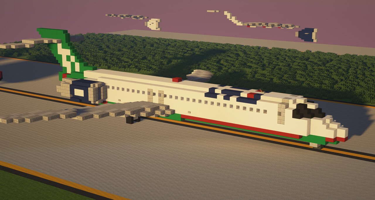 Boeing 717 1.5:1 Scale Minecraft Map