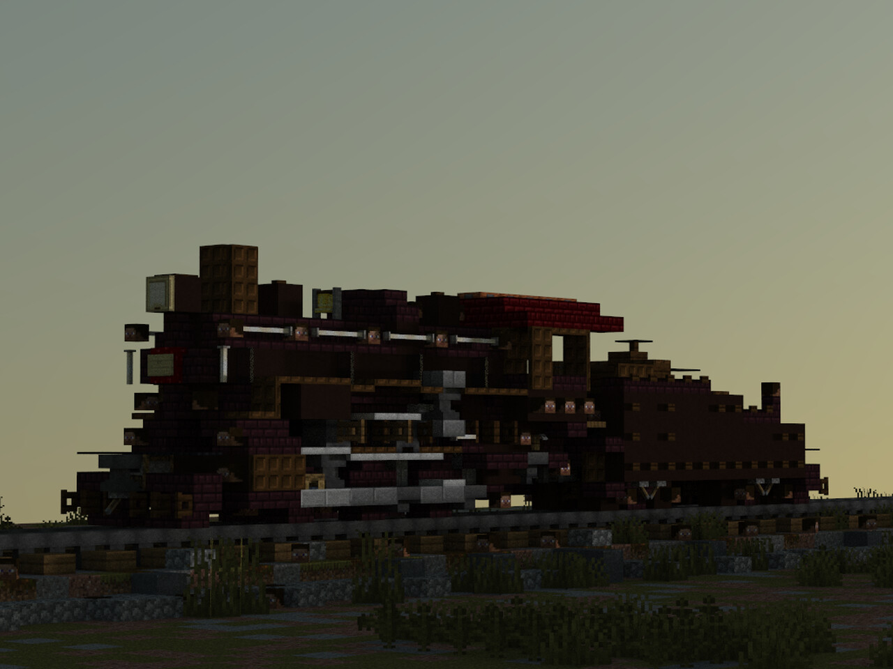 USRA 0-6-0 steam locomotive switcher with tender Minecraft Map