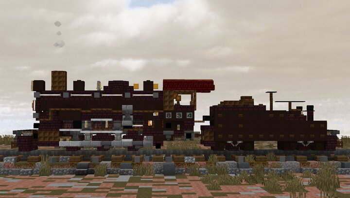 USRA 0-6-0 steam locomotive switcher with tender Minecraft Map