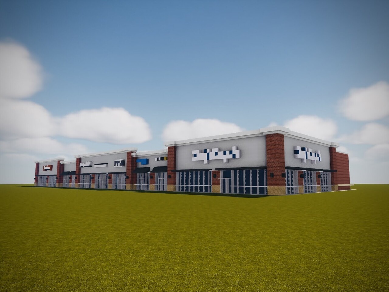 Strip Mall (Village @ 121) Minecraft Map