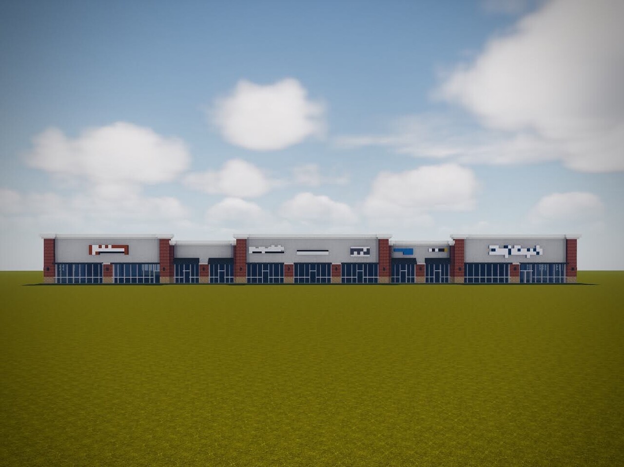 Strip Mall (Village @ 121) Minecraft Map