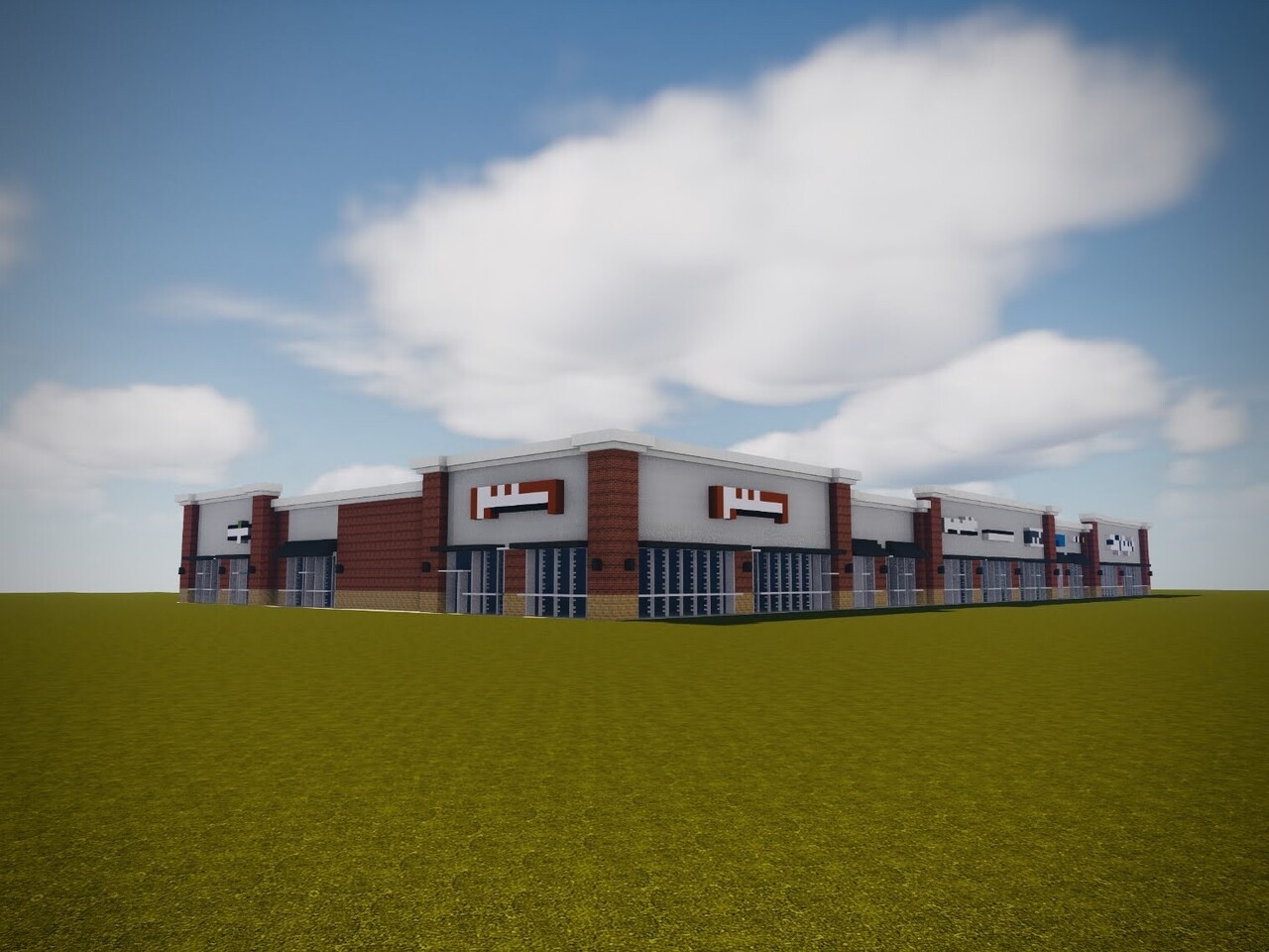 Strip Mall (Village @ 121) Minecraft Map