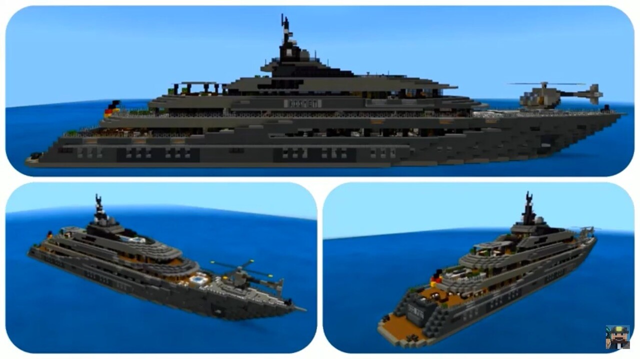 Minecraft Kismet Charter Yacht Tutorial Download + interior Minecraft Map