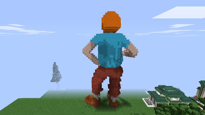 Tin Tin Statue (adventures of Tin Tin) Minecraft Map