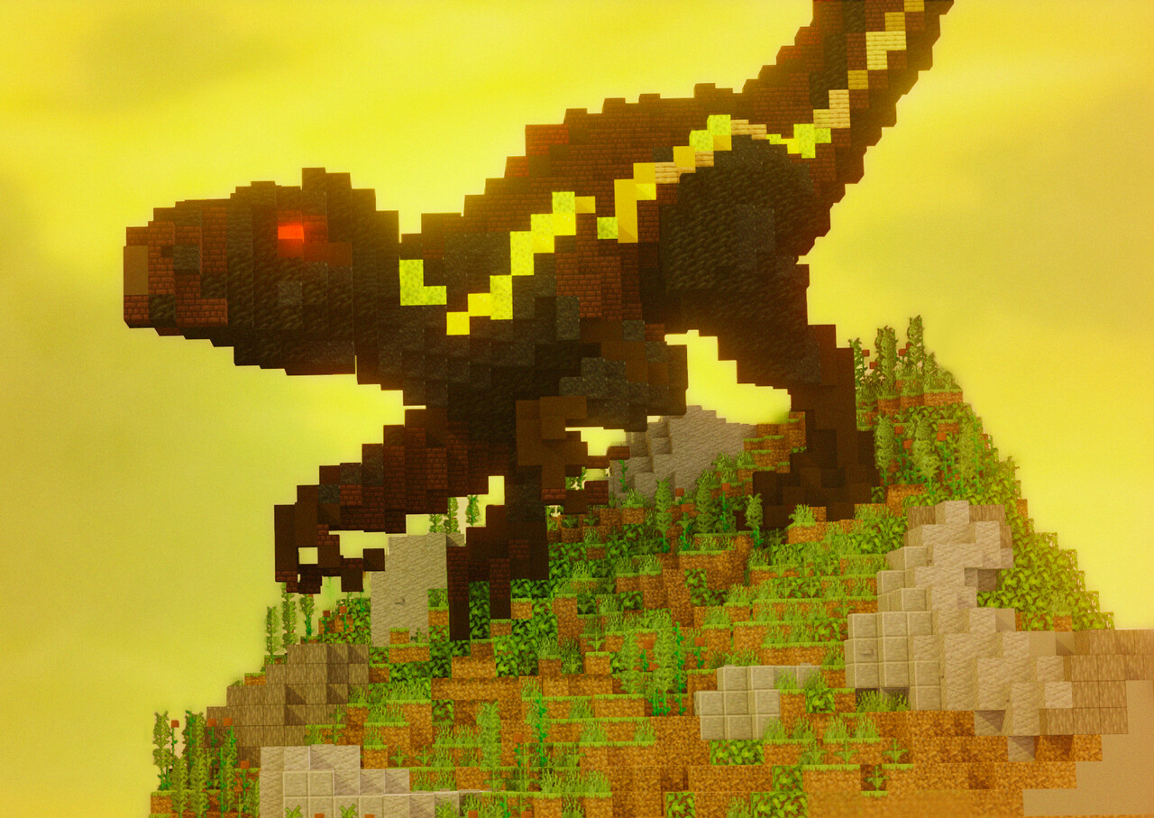 A dinosaur Indoraptor Minecraft Map