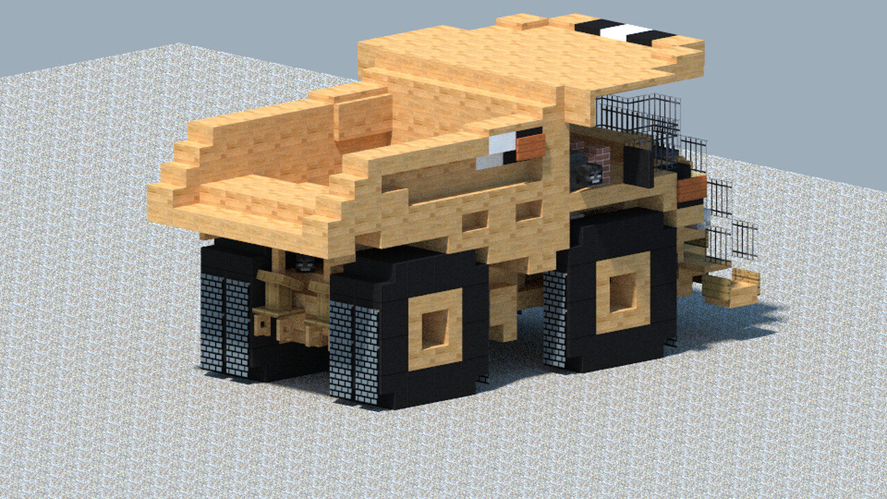 Cat 793F mining truck [With Download] Minecraft Map