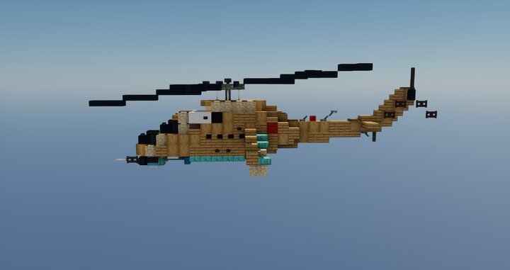Mil Mi-24v 1.5:1 scale Minecraft Map