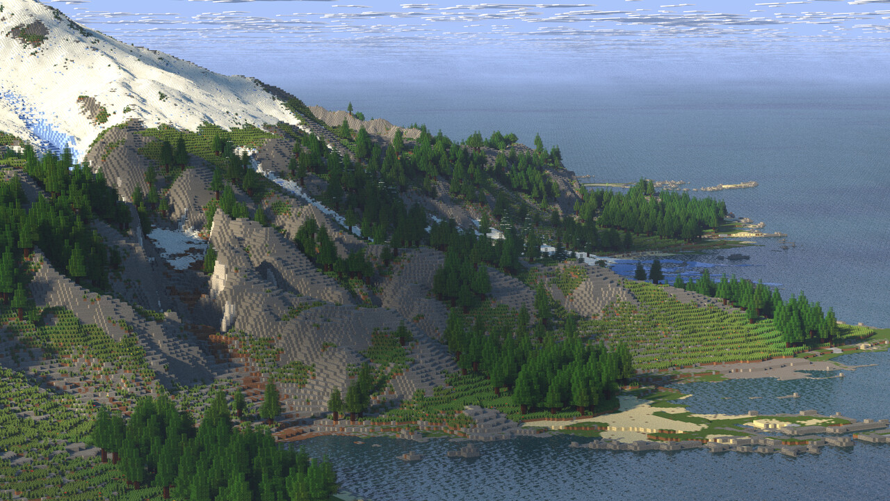 🌍 Worcoast - a custom realistic forest and mountain terrain [4K, JAVA ...