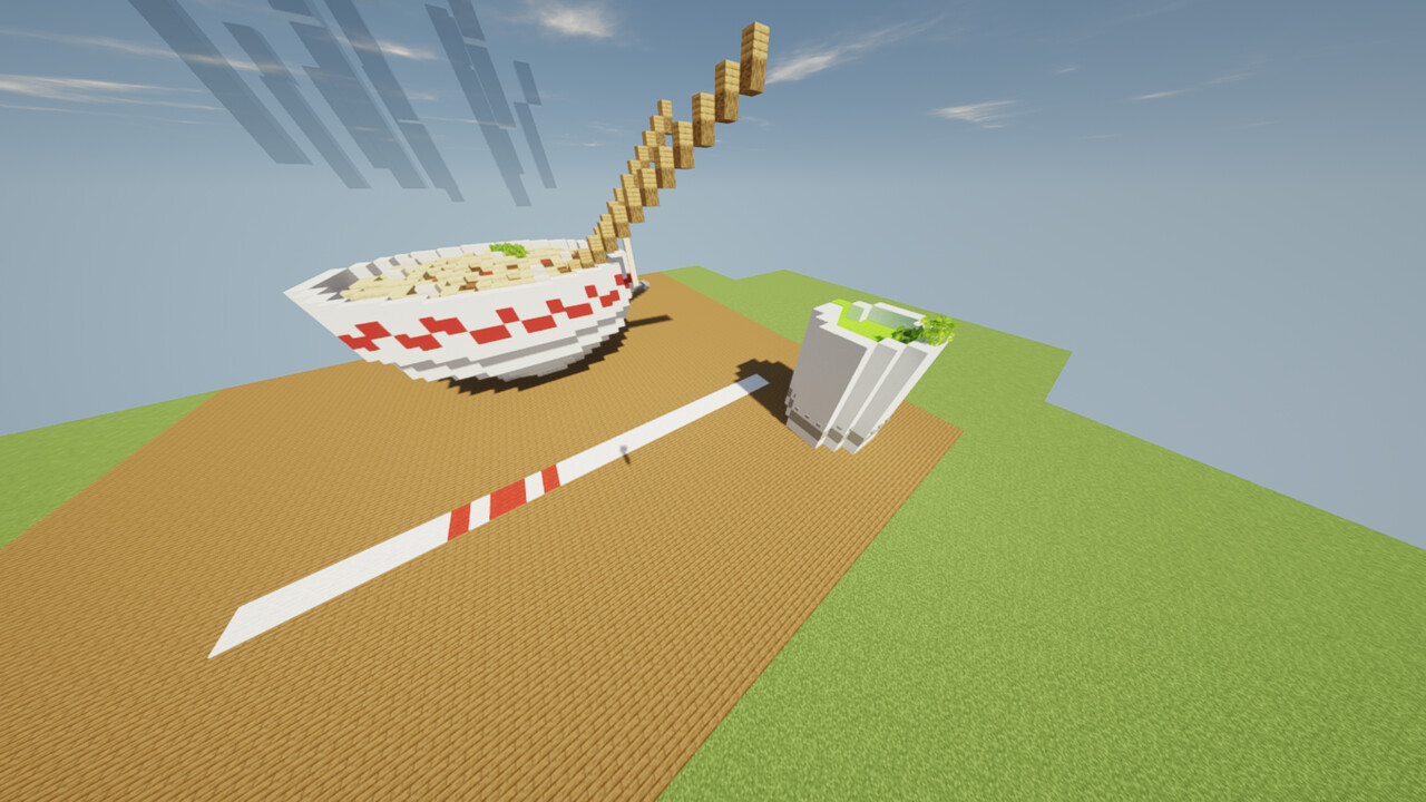 Japanese Style Food Minecraft Map